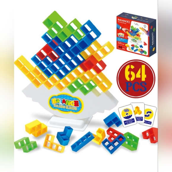 unbranded | Toys | Tetra Tower Game 64 Pcs Ultimate Stack And Balance ...